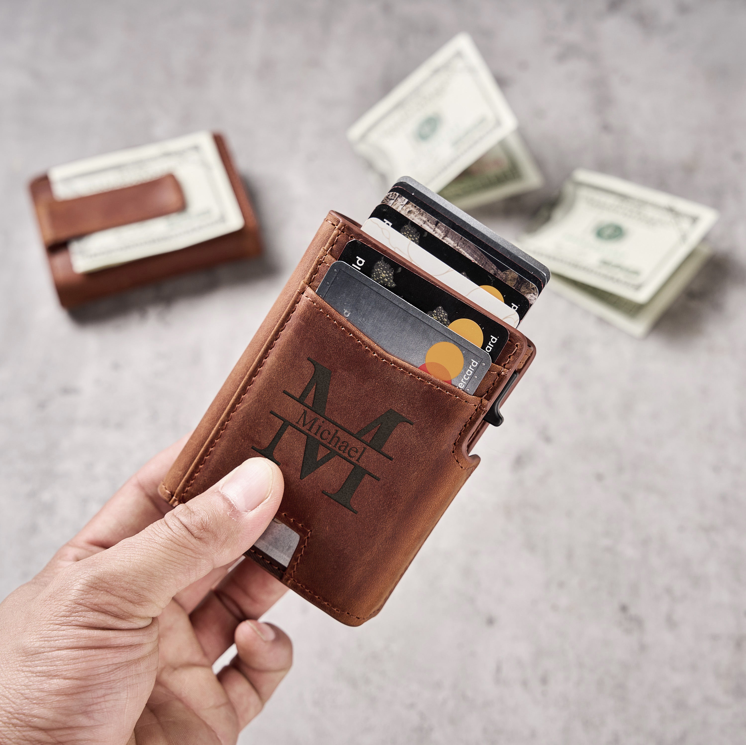 Personalized Leather Money Clip for Men – NaturalLeatherShop